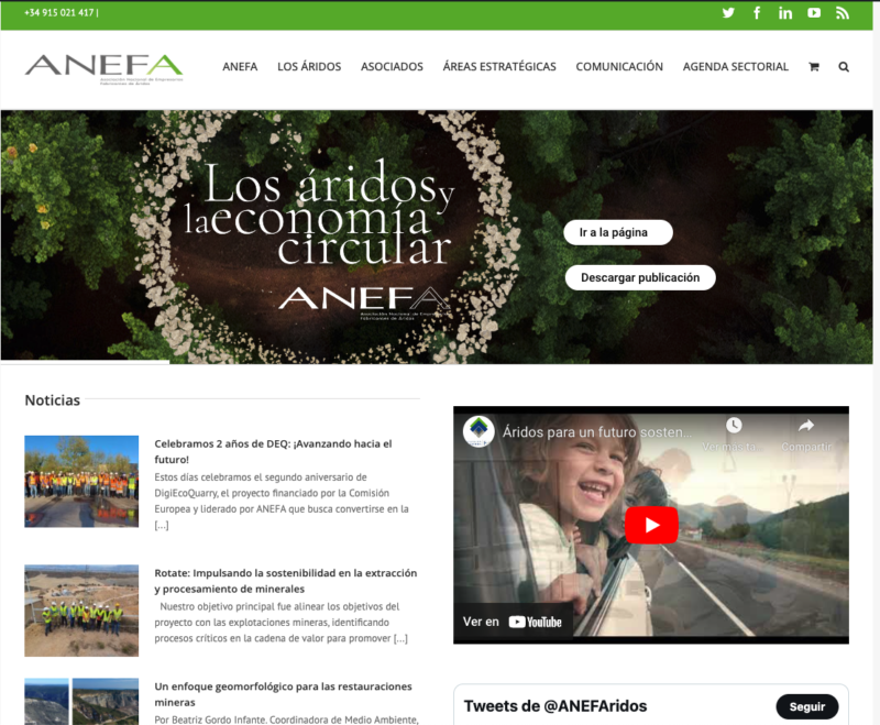 Actualización de la web de ANEFA - ANEFA